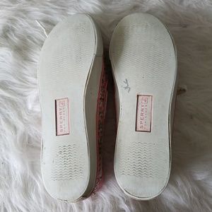 Sperry | Shoes | Sperry Floral Sequin Pink Boat Shoe 65 | Poshmark